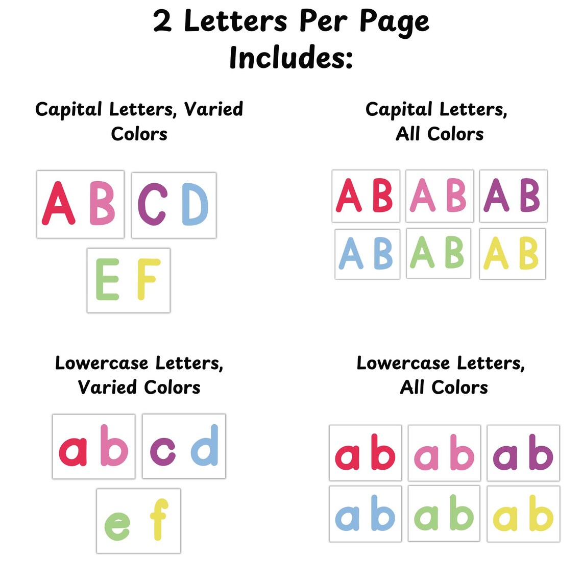 Bulletin Board Letters Printable | A-Z Capital and Lowercase | PDF Cut ...