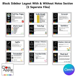 Editable Back to School Night Handout Canva Template | Meet the Teacher ...