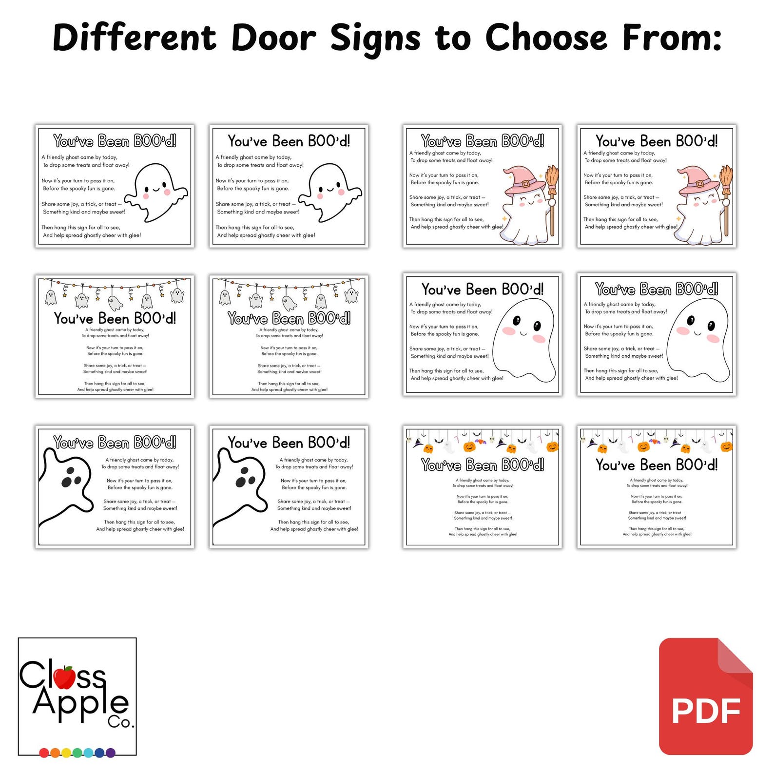 You've Been Boo'd Printable Kit | Halloween Classroom & Staff Activity ...