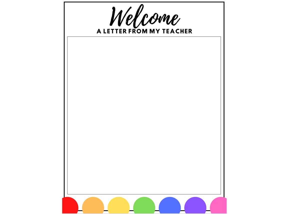 Editable Welcome Letter Template - Back to School - Google Slides ...