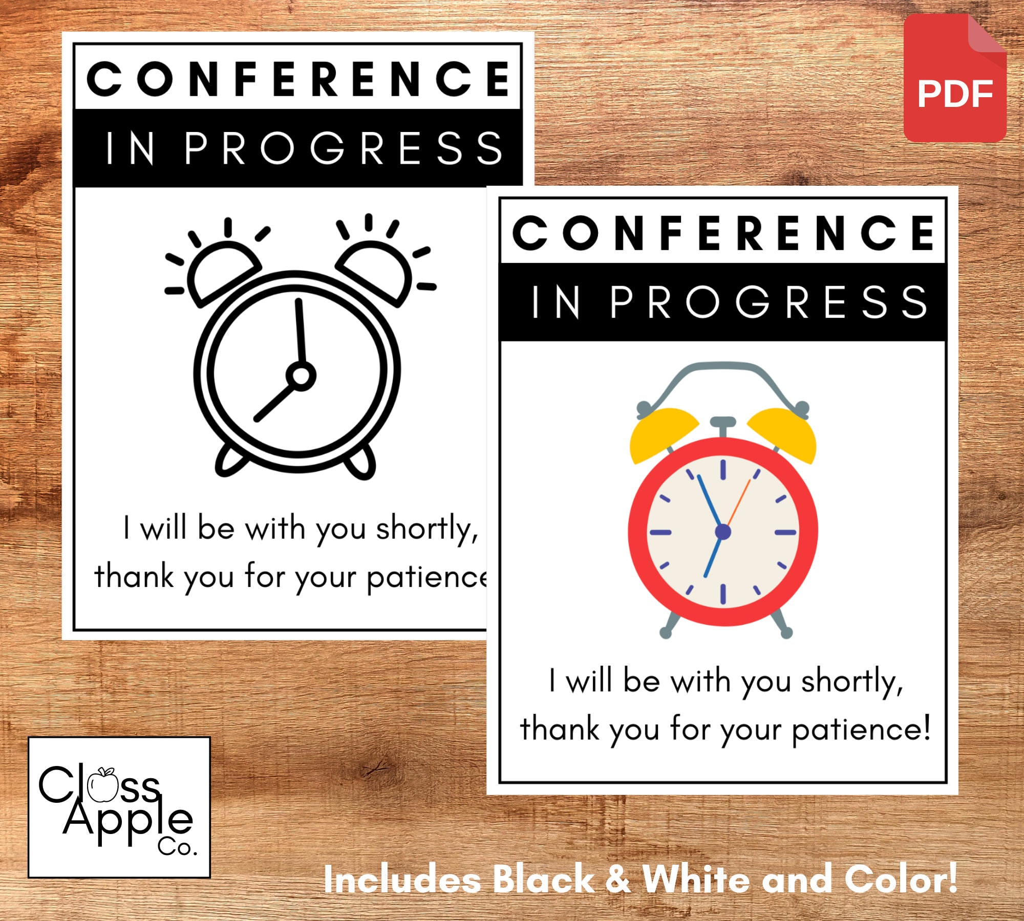 Parent-teacher Conference Reminders, Question Sheet, In-progress Sign ...