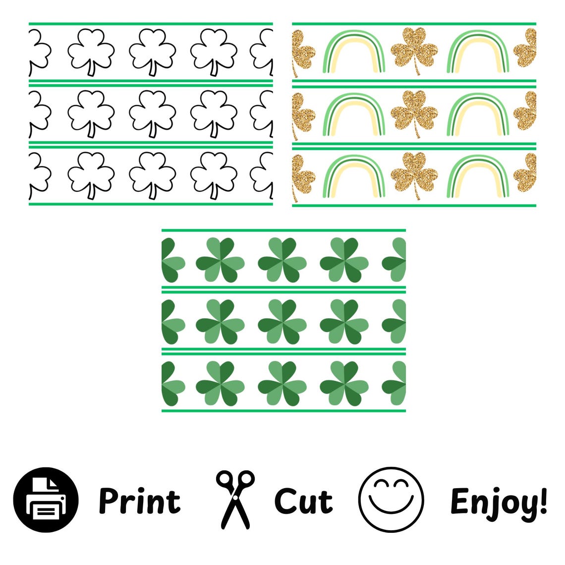 St. Patrick’s Day Bulletin Board Borders | Printable Classroom Decor ...