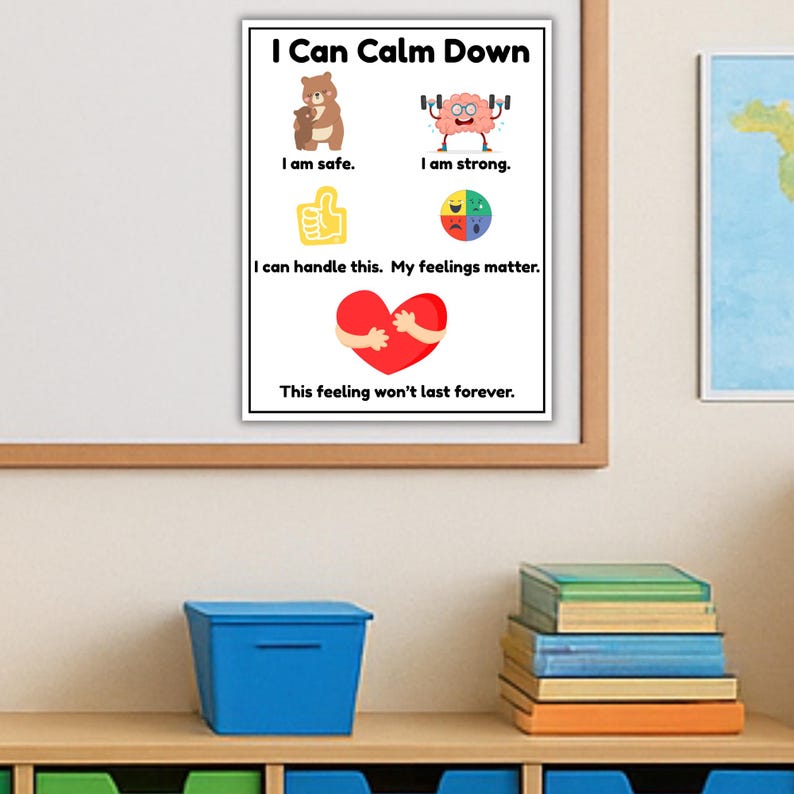 I Can Calm Down Poster Printable | Positive Self-talk PDF for Kids ...
