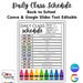 Editable Daily Class Schedule Template | Canva & Google Slides ...