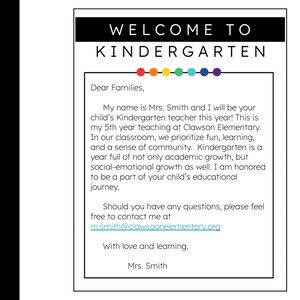 Editable Welcome Letter Version 2 - for Google Slides - Back to School ...