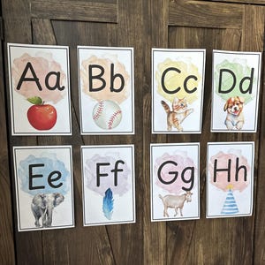 Pastel Rainbow Alphabet Posters With Images | A–Z Printable PDF ...