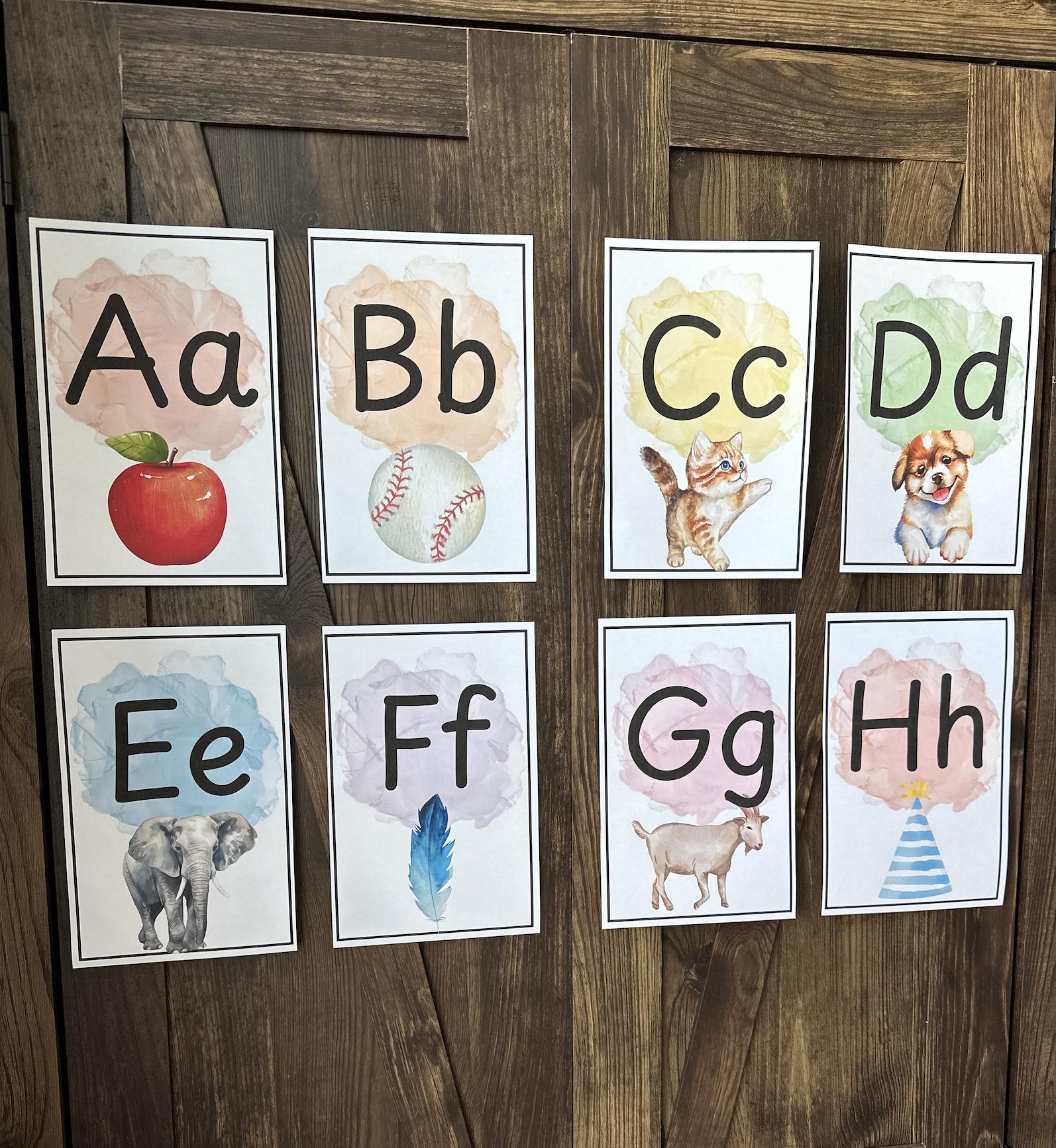 Pastel Rainbow Alphabet Posters With Images | A–Z Printable PDF ...