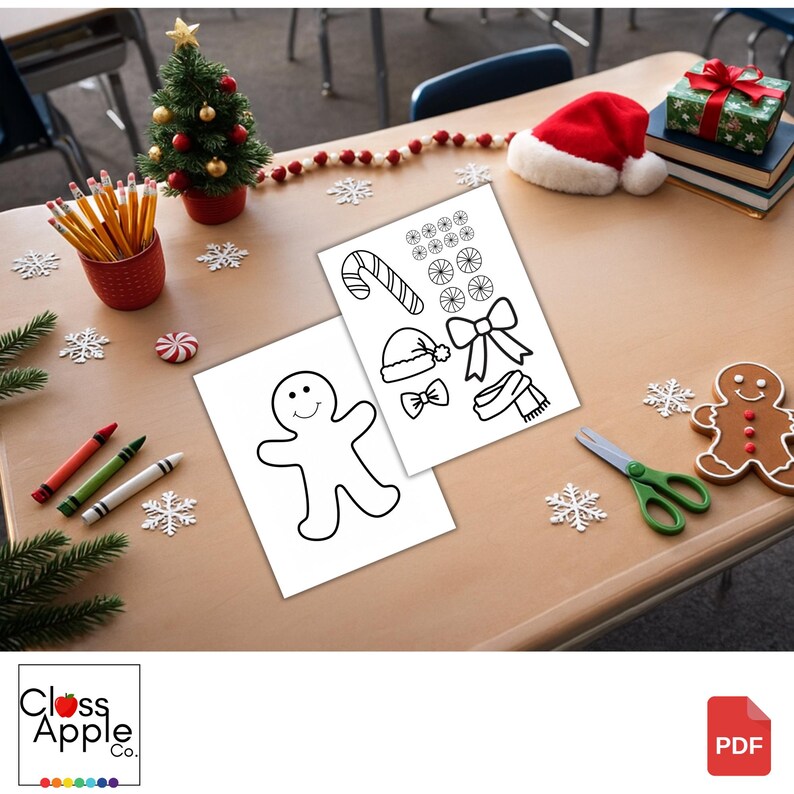 Build a Gingerbread Man Craft Printable | Christmas Classroom Craft ...