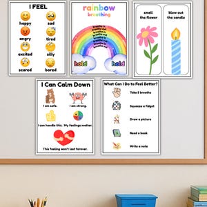 Calm Corner Poster Pack for Kids | SEL Classroom Printables PDF ...