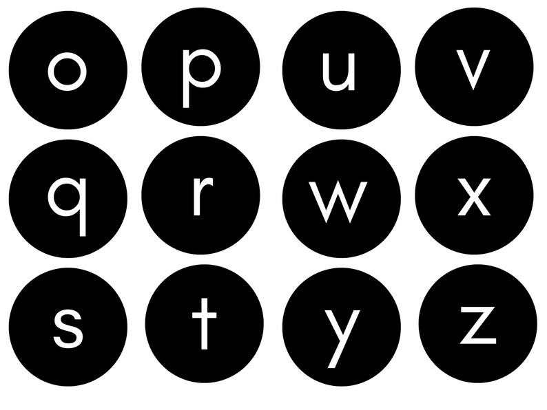 Alphabet Circles - SVG, PNG, PDF - Teacher - Classroom - Back to School ...