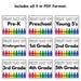 Printable First Day of School Signs | Preschool to 5th Grade | Rainbow ...