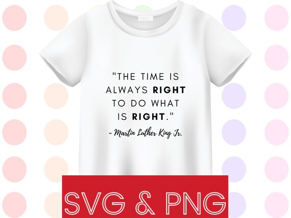Martin Luther King Jr. Quote MLK SVG and PNG Teacher | Etsy