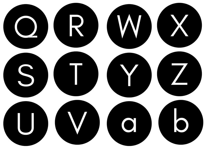 Alphabet Circles - SVG, PNG, PDF - Teacher - Classroom - Back to School ...