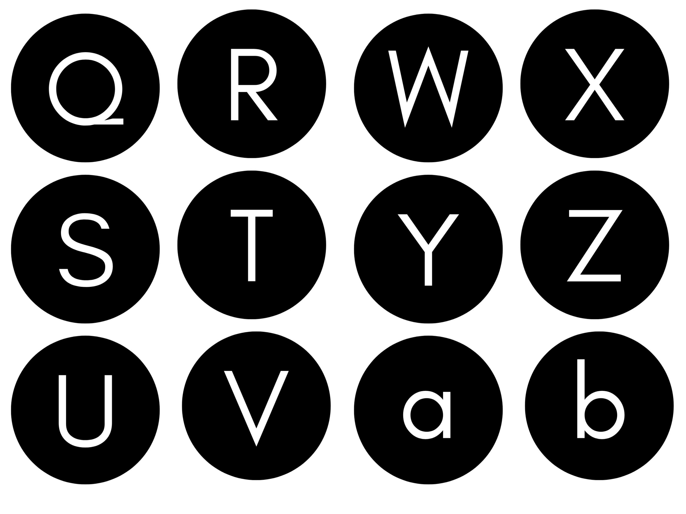 Alphabet Circles - SVG, PNG, PDF - Teacher - Classroom - Back to School ...