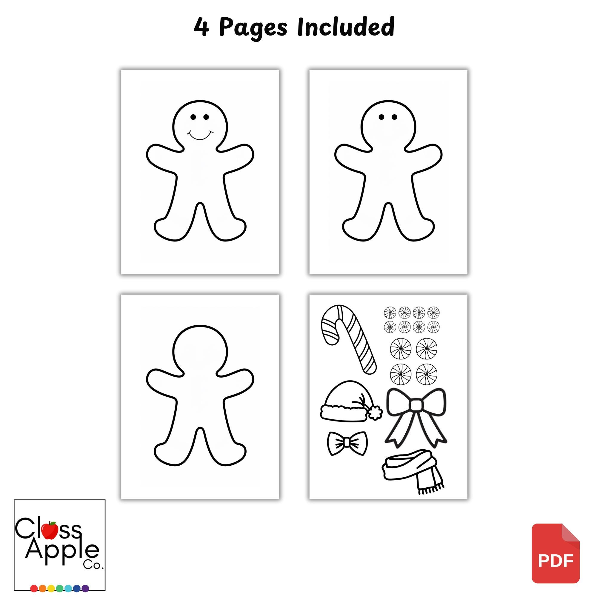 Build a Gingerbread Man Craft Printable | Christmas Classroom Craft ...