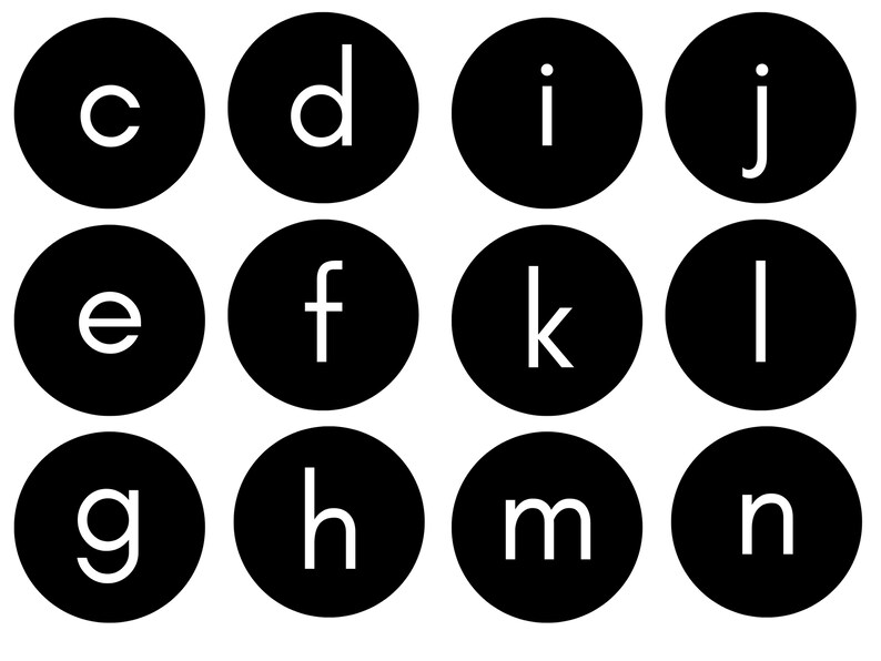 Alphabet Circles - SVG, PNG, PDF - Teacher - Classroom - Back to School ...