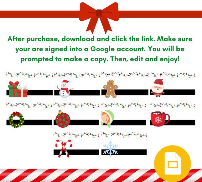 Editable Holiday/christmas Google Slides for the Classroom - Holiday ...