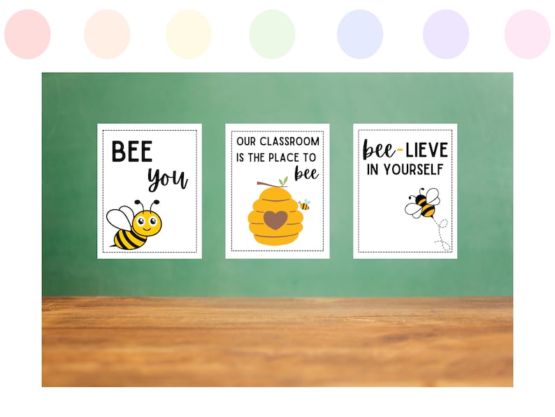 Classroom Bee Posters - Summer School - Classroom Decor - "bee" and "be ...