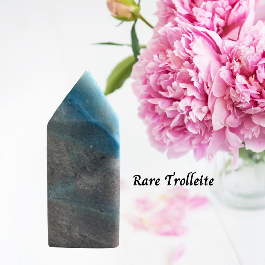 Rare Trolleite Point Trolleite Freeform Trolleite Crystal Blue Trolleite Trolleite Stone Brazil ...