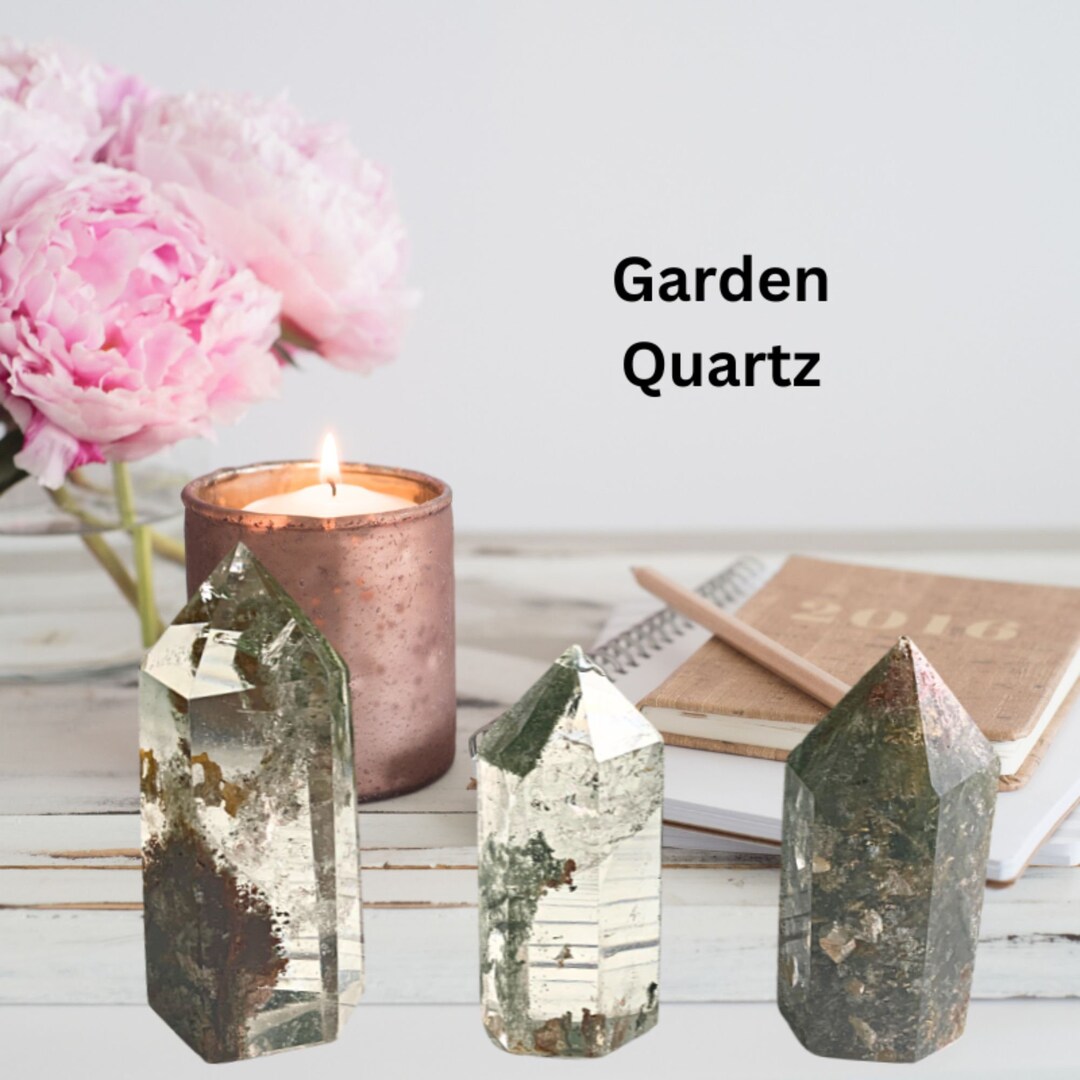 Garden Quartz Point - Garden Quartz Lodalite Crystal Tower - You Pick ...