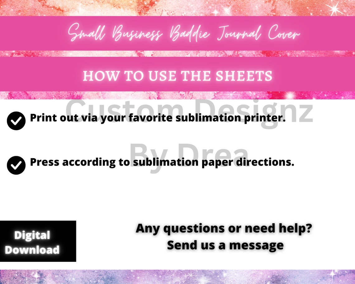 Small Business Baddie Printable Planner Cover, Journal Cover, Notebook ...