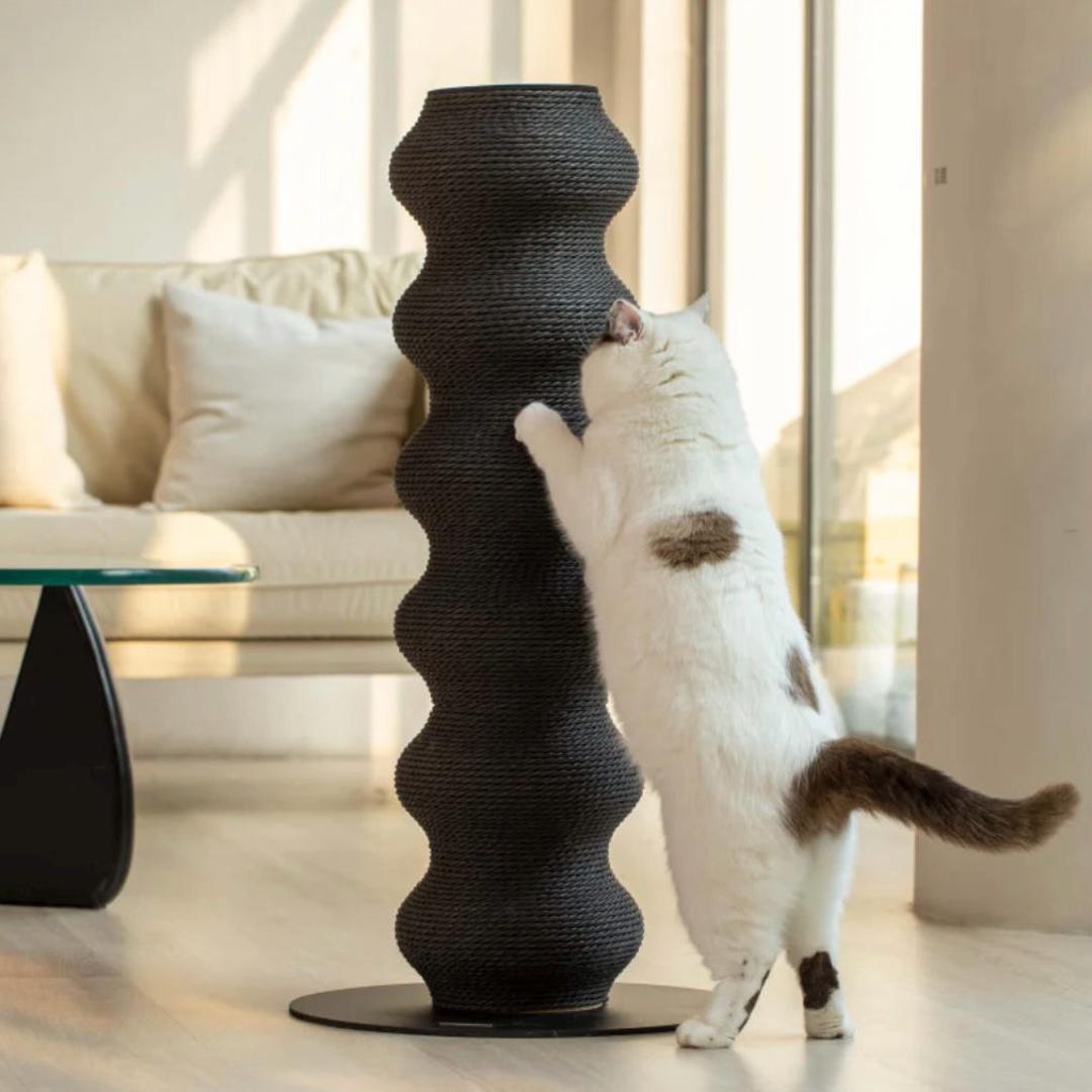 FURRYTAIL Colossal Curvy Cat Clawer in Color Black, Durable & Eco ...