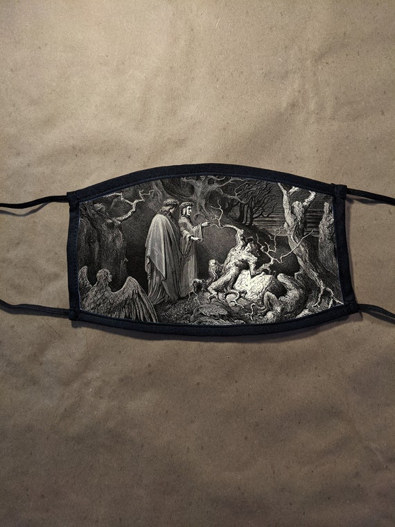 Face Mask Dantes Inferno the Forest | Etsy