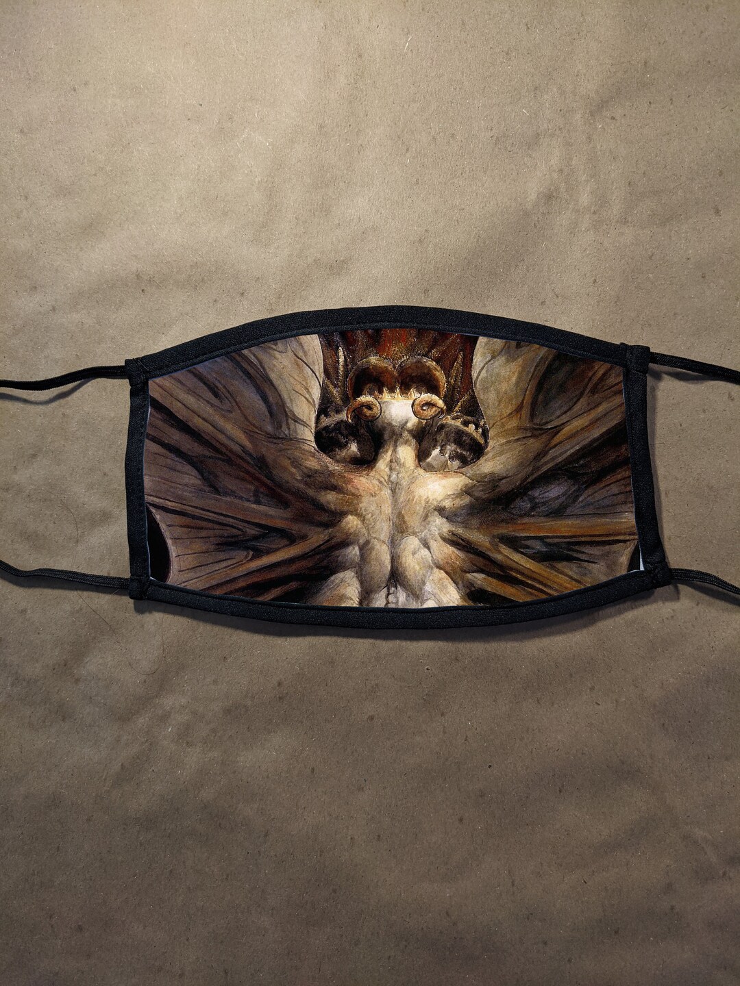 Face Mask the Red Dragon - Etsy