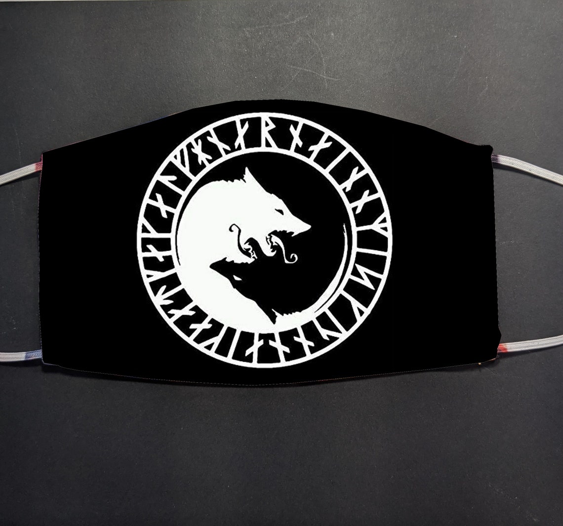 Face Masks Norse Wolves Fenrir - Etsy