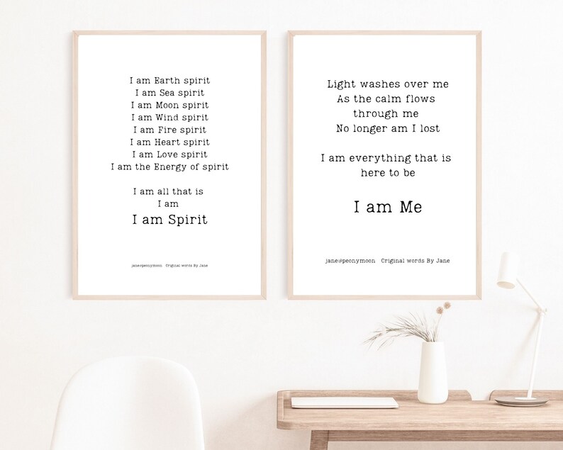 I Am Me Printable Poem Digital Print - Etsy
