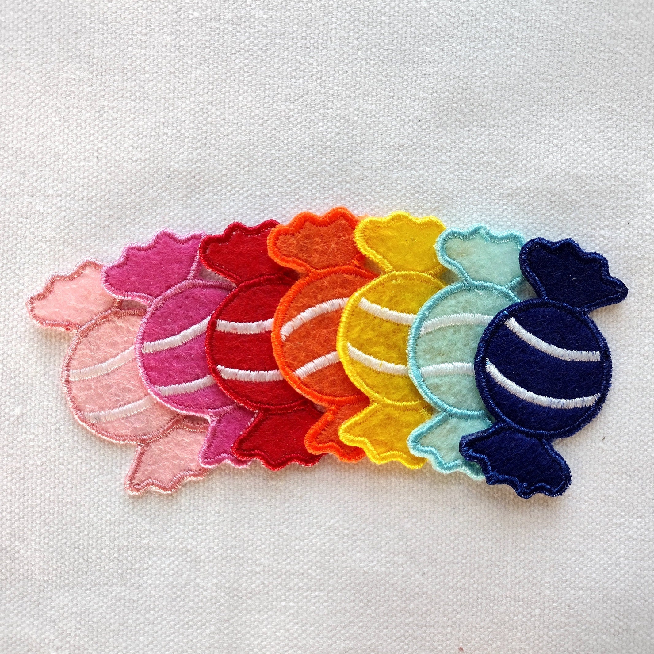 Retro Hard Candies - Embroidered Patch - Iron on - Custom Colors ...