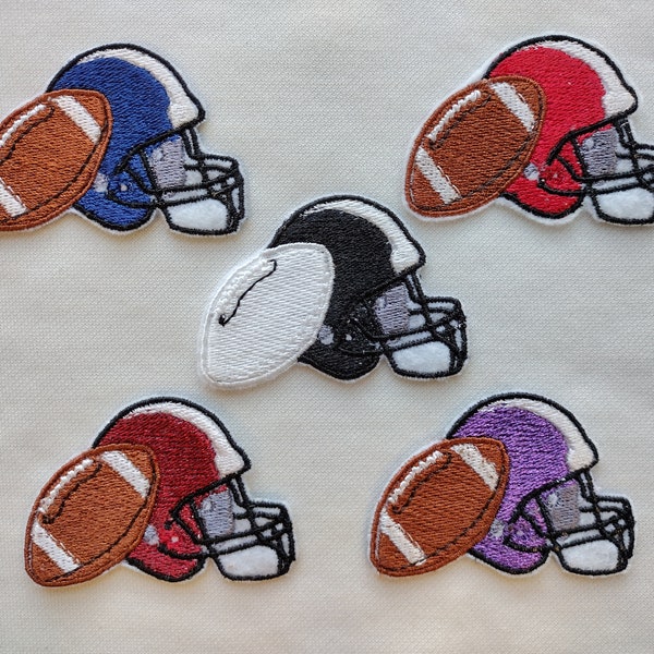 Football Helmet Iron on Patch - Etsy