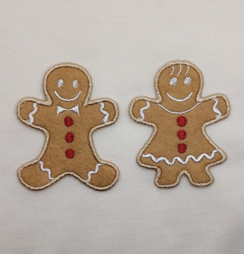 Gingerbread Couple Patch - Gingerbread Man - Gingerbread Woman ...
