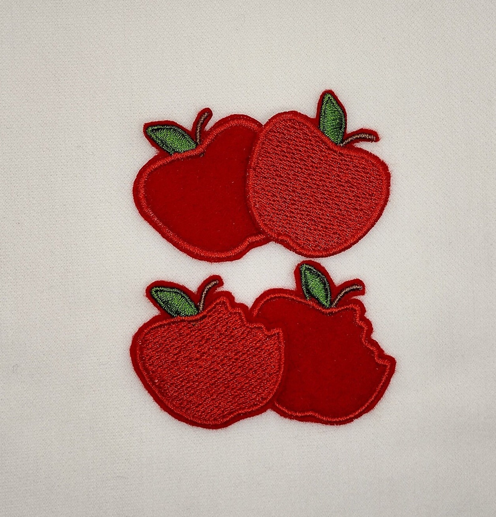 Apple - Back to School - Bitten Apple - Whole Apple - Felt & Thread ...