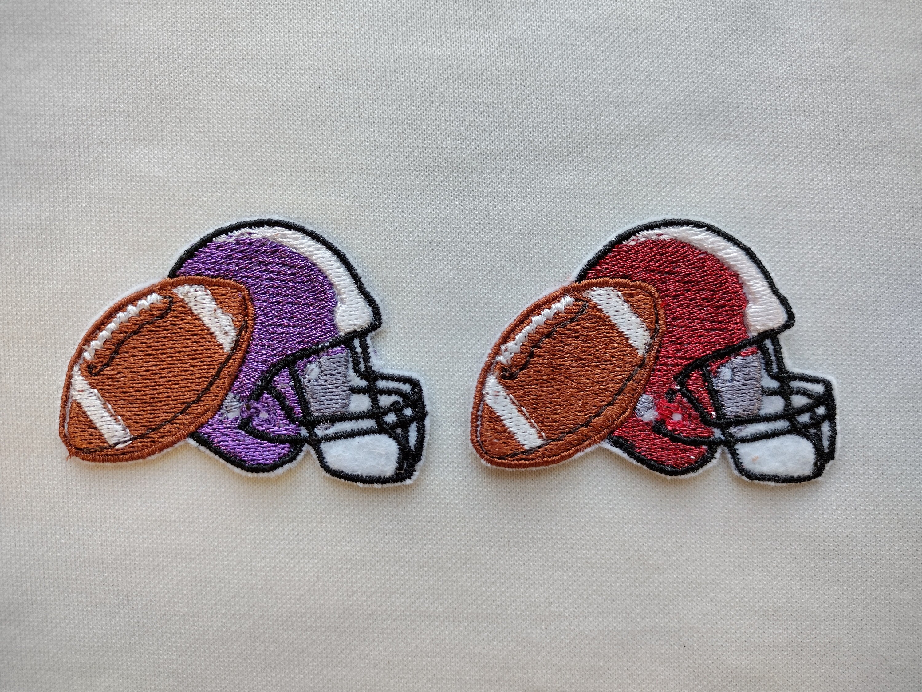 Football & Helmet Embroidered Patch - Iron on - Fall - Autumn - Game ...