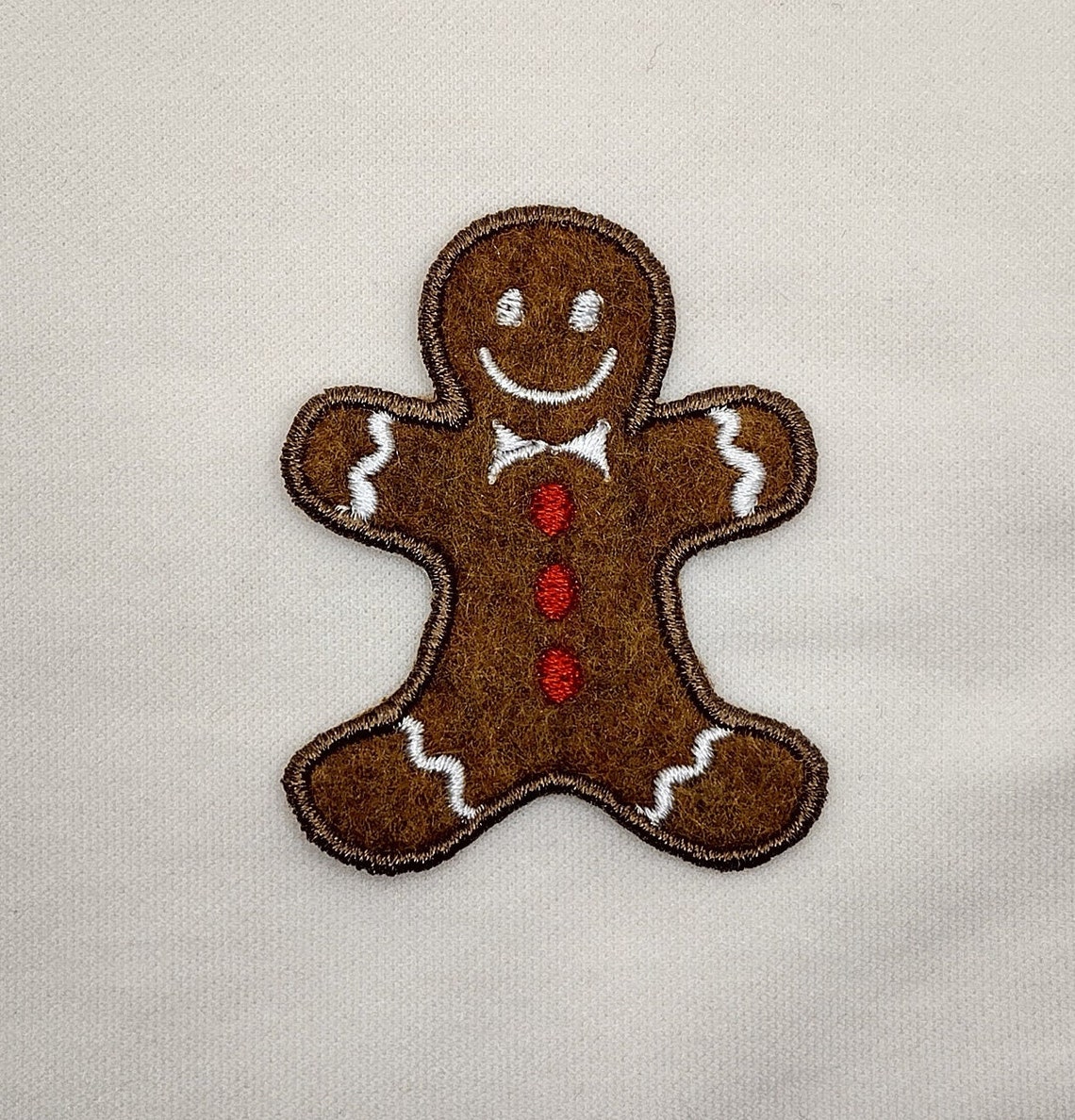 Gingerbread Couple Patch - Gingerbread Man - Gingerbread Woman - Embroidered Patch - Iron on ...