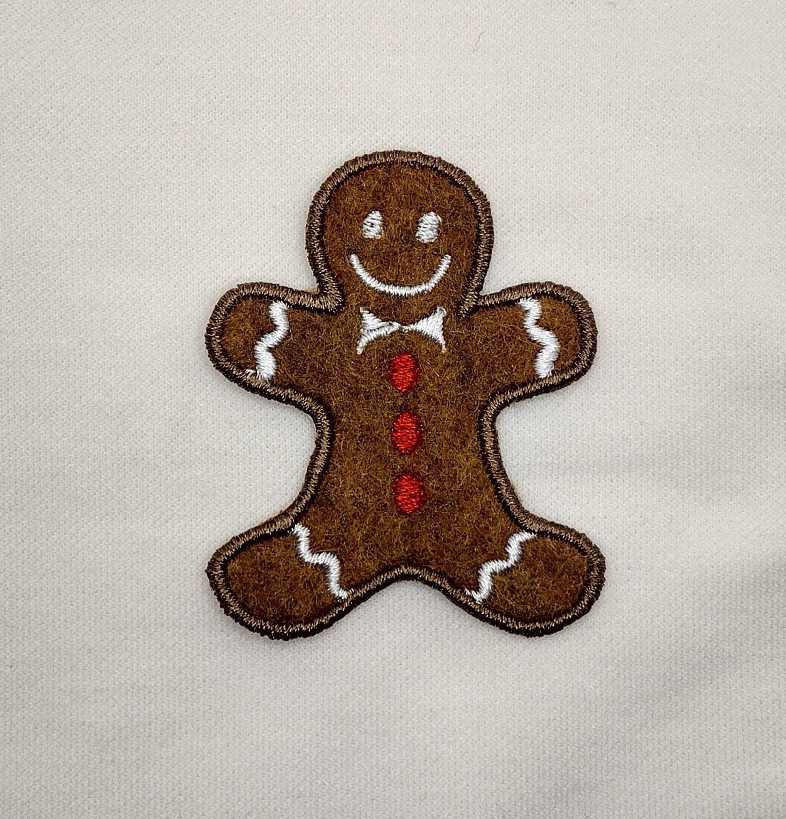 Gingerbread Couple Patch - Gingerbread Man - Gingerbread Woman - Embroidered Patch - Iron on ...