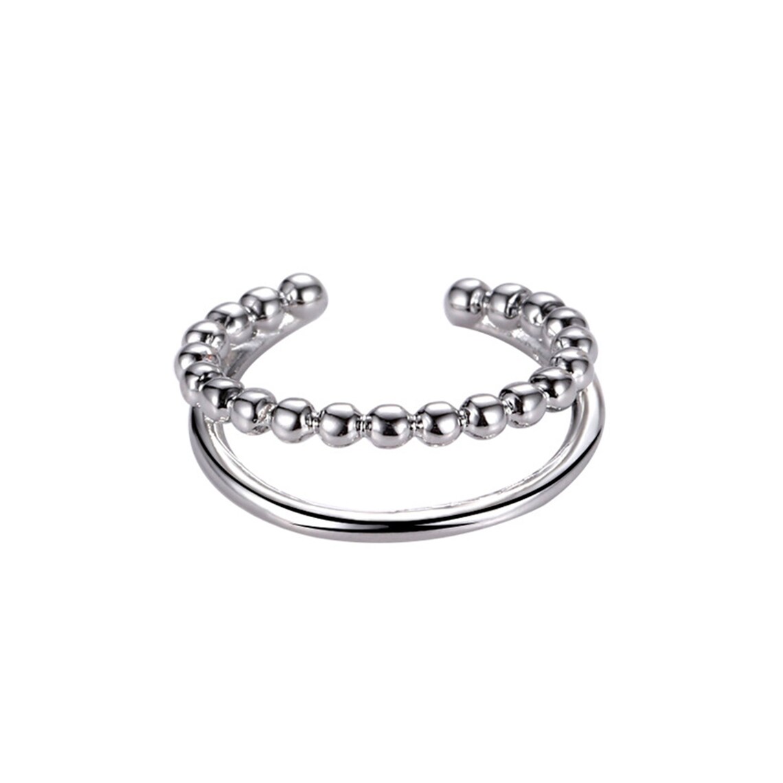 Silver Ear Cuff Set Geometric Simple Ear Cuffs Tiny Ear | Etsy