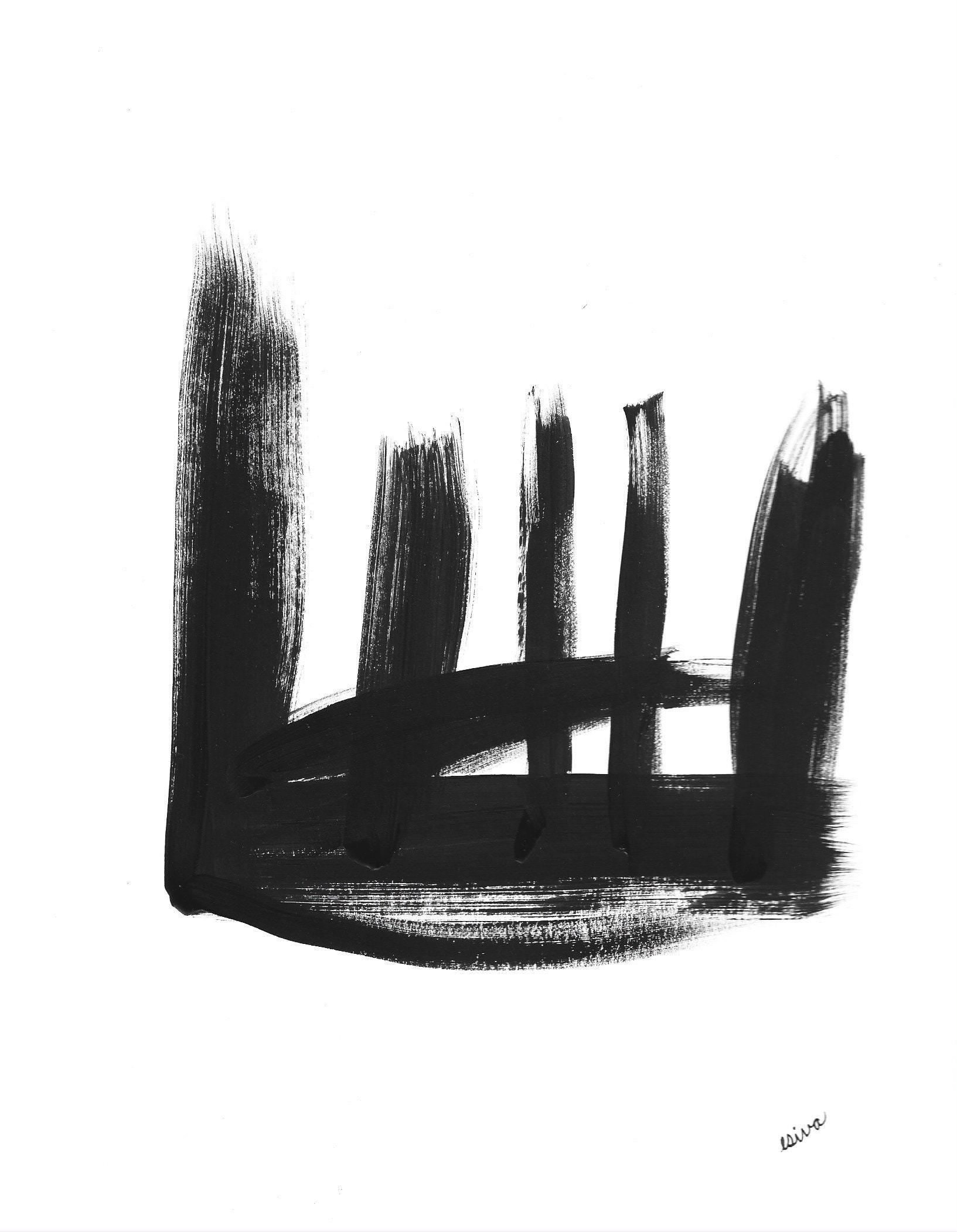Abstract Black Wall Art // DIGITAL DOWNLOAD - Etsy