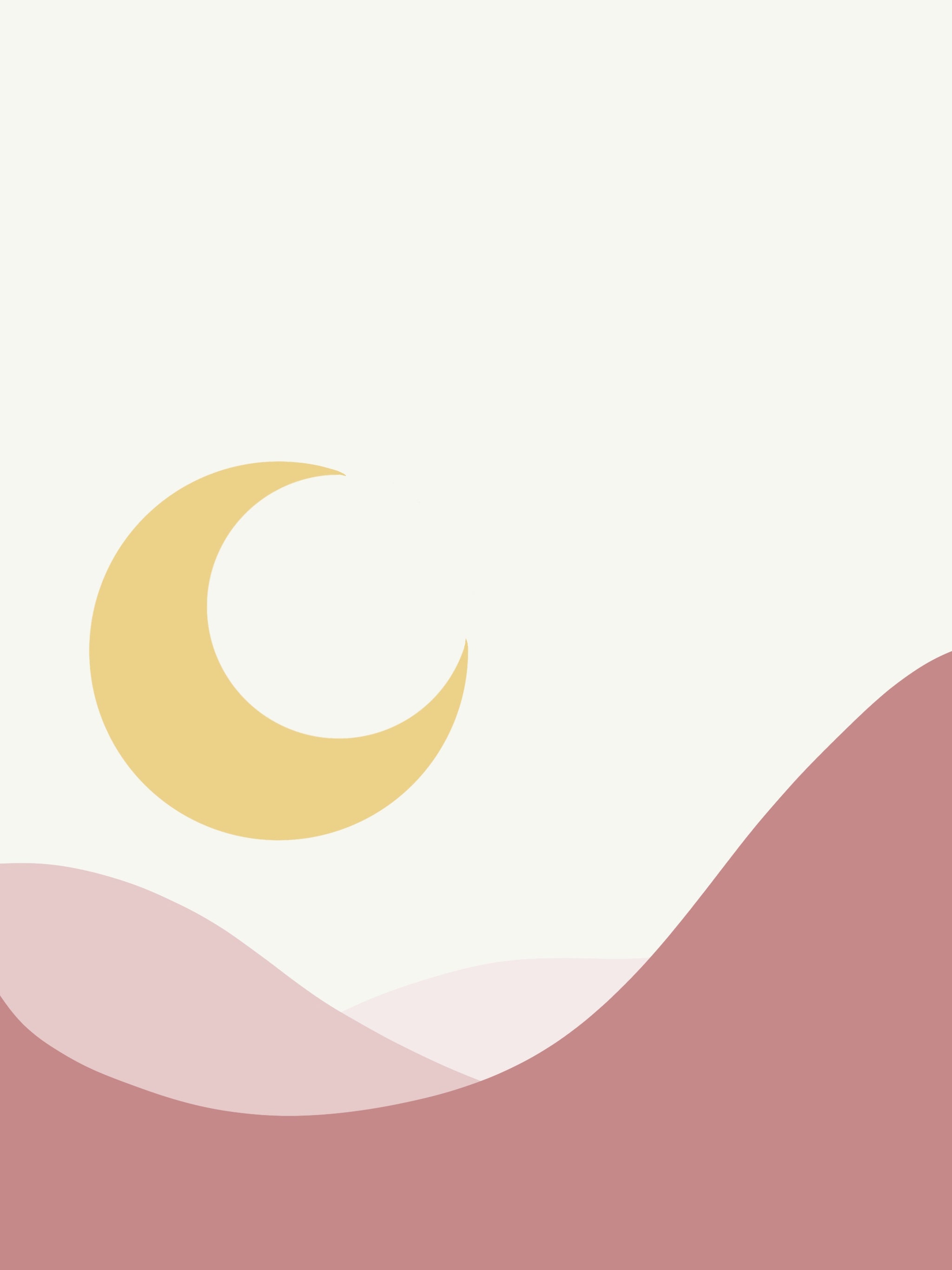 Sun and Moon Pink Set of Digital Art Prints Downloadable File - Etsy España