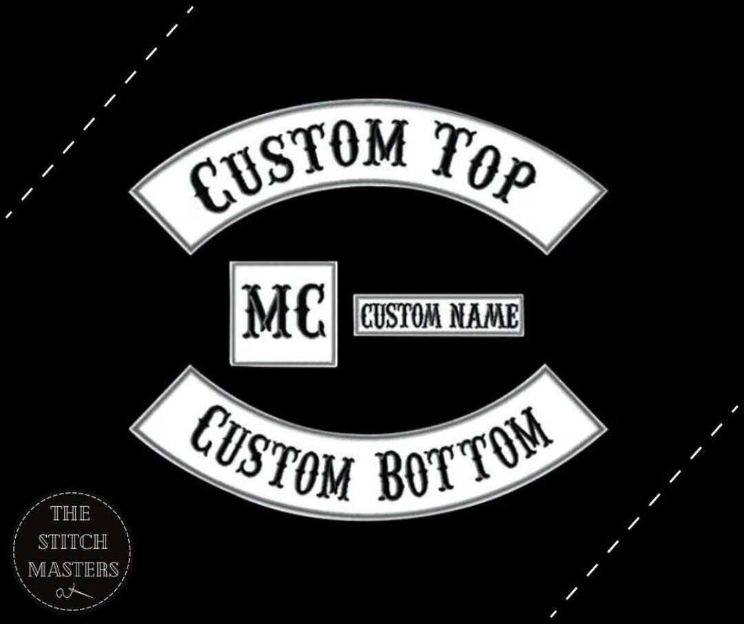 SET ROCKERS & TAGS for Custom Biker Jacket - Etsy