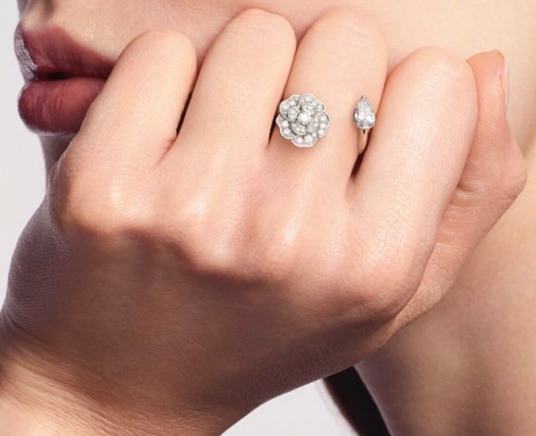 Classic Coco Ring With Beautiful Cubic Zirconia. New Fashion Ring ...