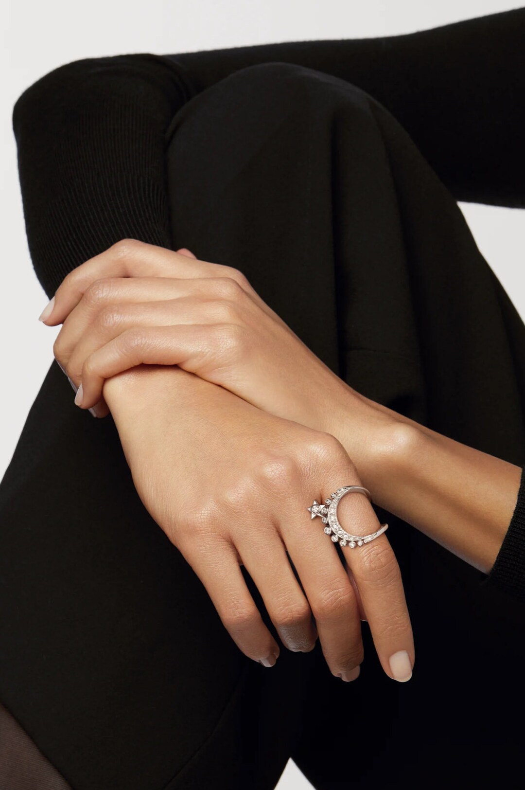 Luxury Shooting Star Ring. Comete Ring. Silver Plated Star and Moon ...