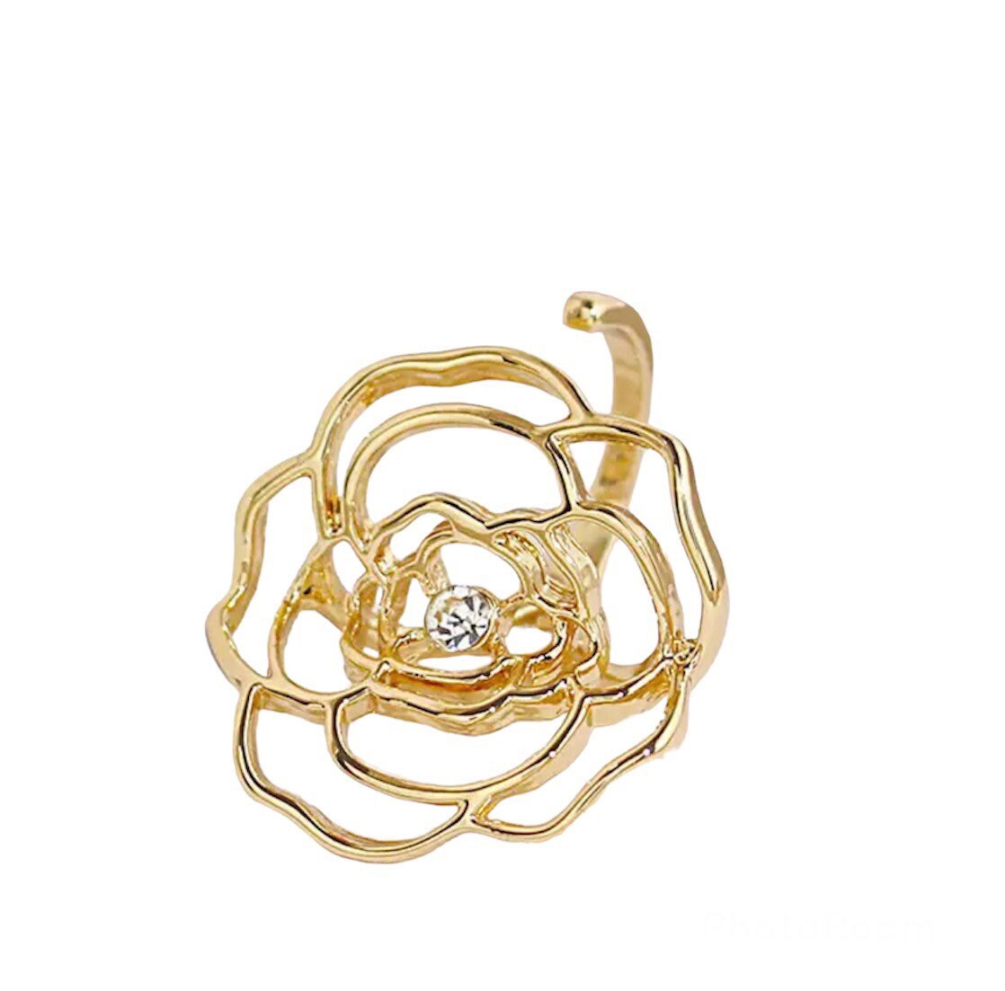 Luxury Camellia Ring. Adjustable Size. - Etsy