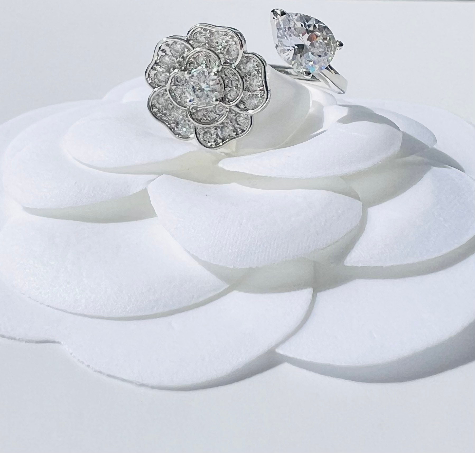 Classic Coco Ring With Beautiful Cubic Zirconia. New Fashion Ring ...