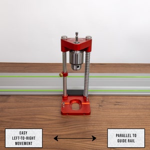 Woodpeckers Auto-line Drill Guide Sled for Guide Rails - Fits Festool ...