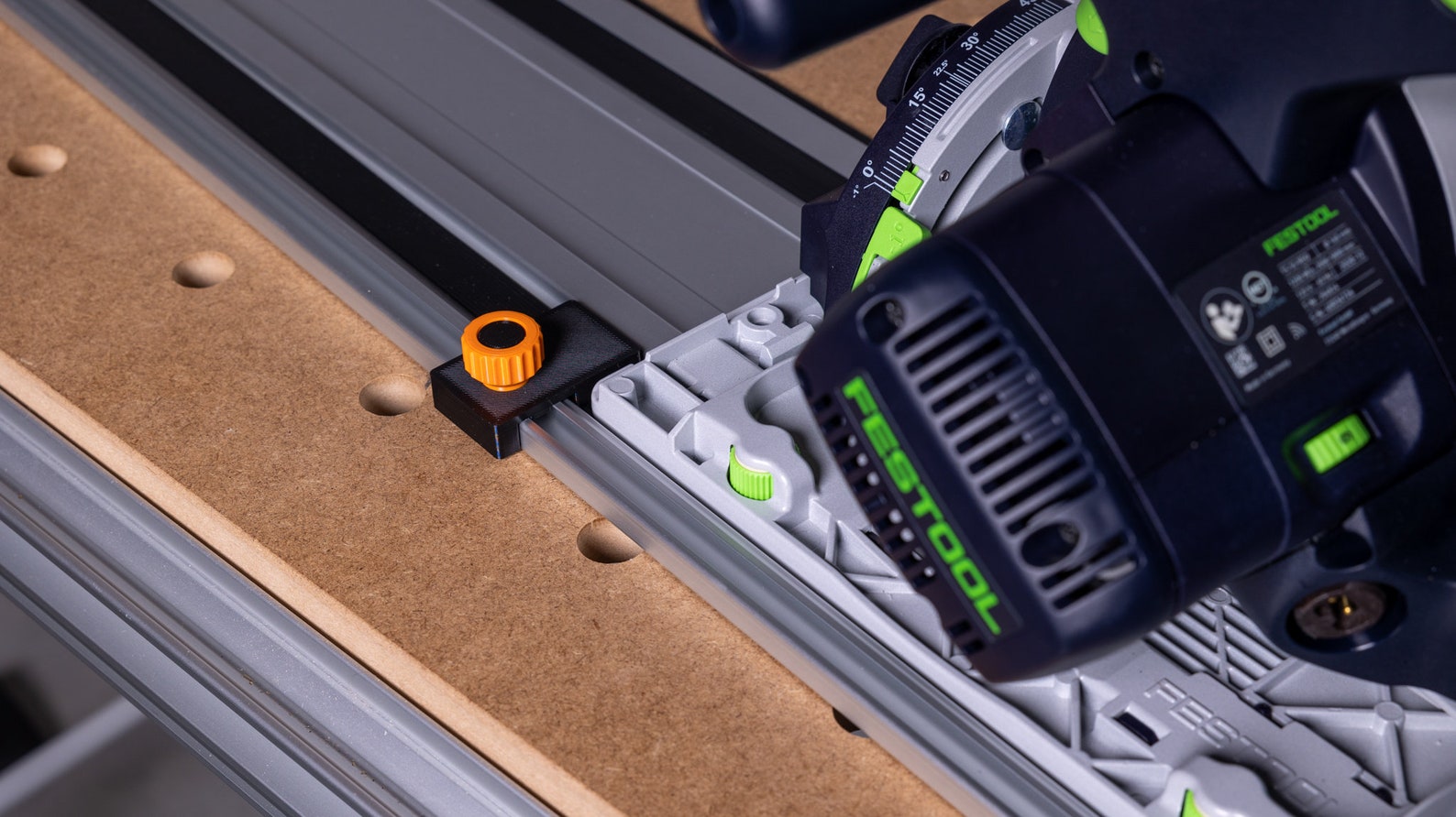 Powertec Guide Rail Limit Stop for Track Saws and Routers 2 - Etsy