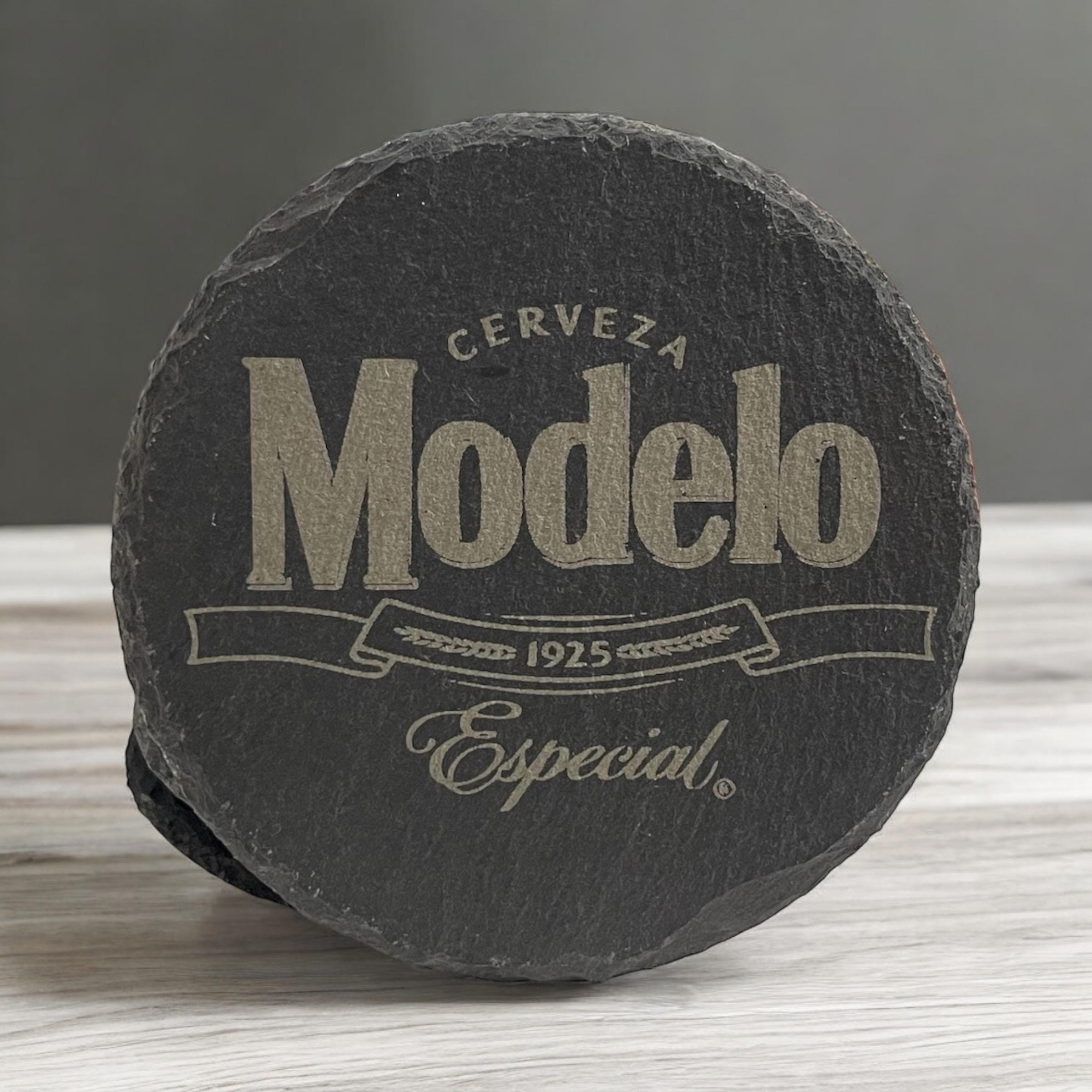 Set of 4 Modelo High Quality Slate Coasters Beer Coaster - Etsy