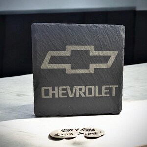 Set of 4 Chevrolet High Quality Slate Coasters - Etsy