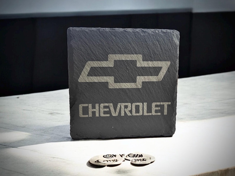 Set of 4 Chevrolet High Quality Slate Coasters - Etsy